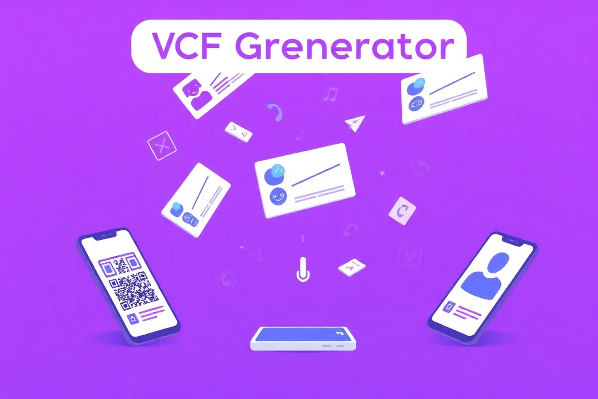 VCF QR Generator Free - Best vCard Maker & Digital Business Card Creator
